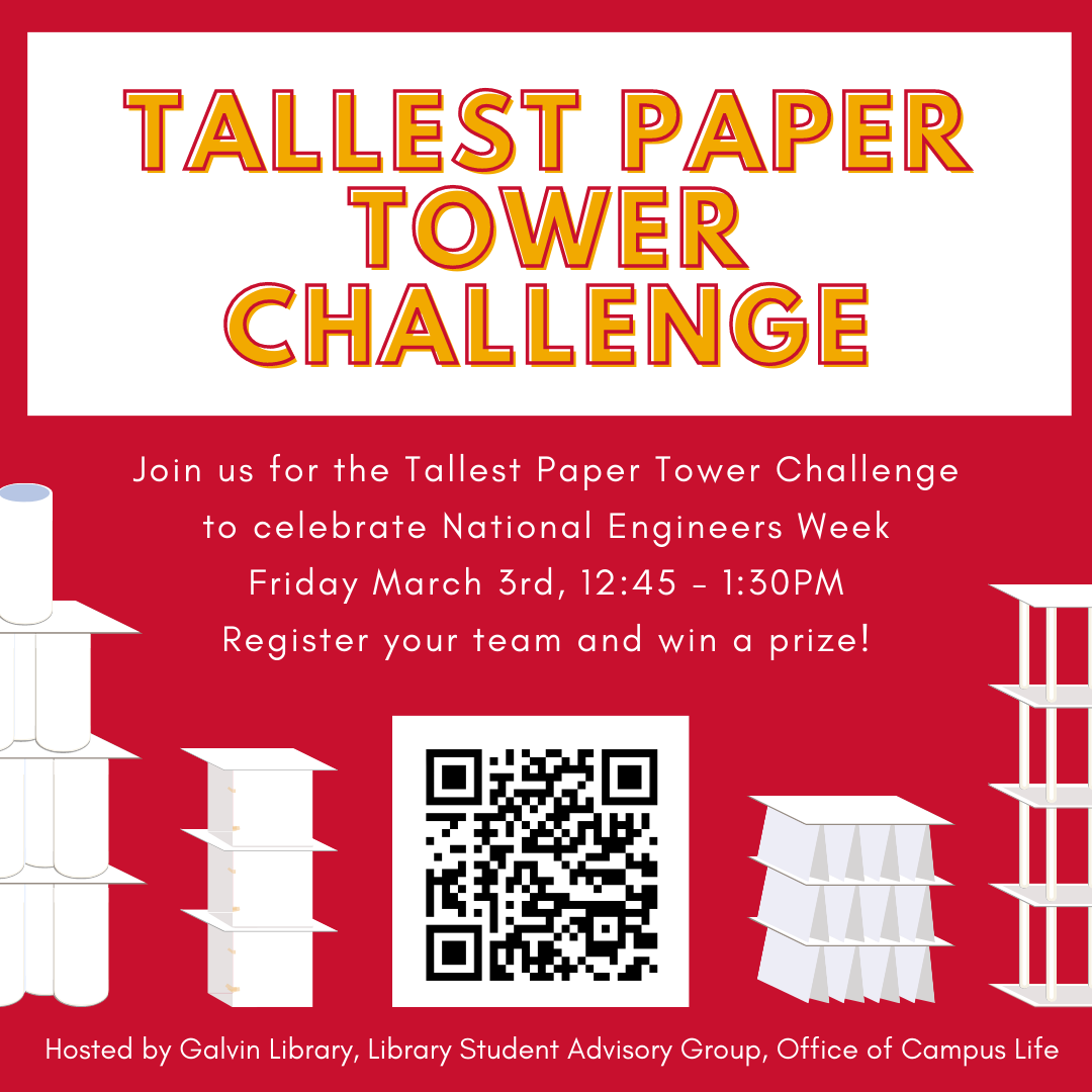 Tallest Paper Tower Challenge | library.iit.edu